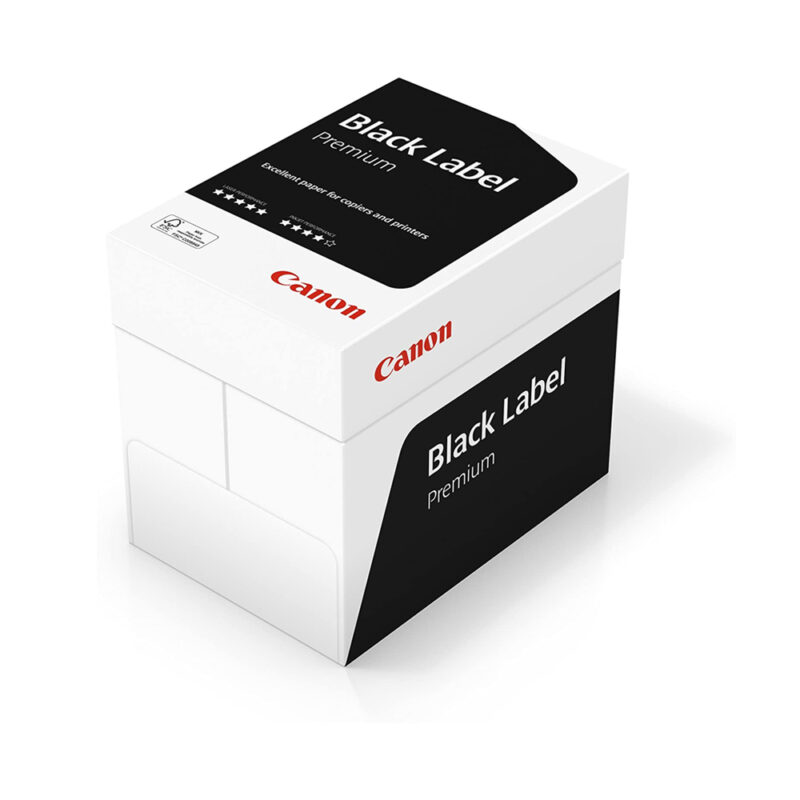 Canon Black Label A4 Copier Paper - 80gsm Box of 5 reams